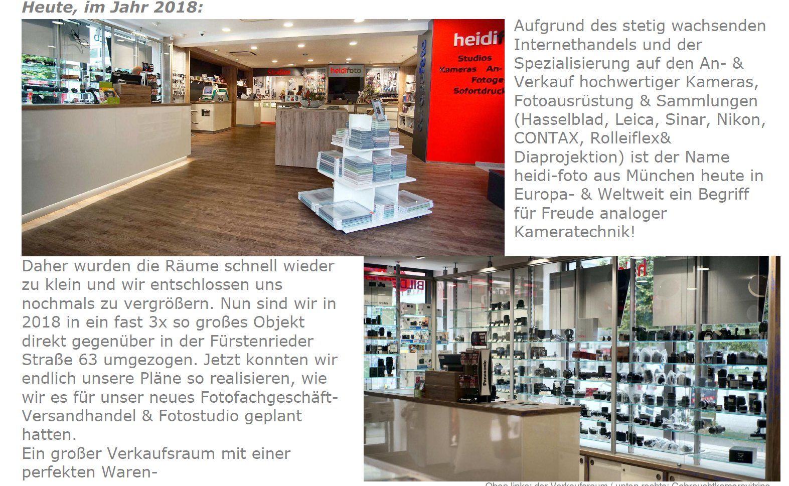 heidi-foto Geschichte · Heidi-Foto München